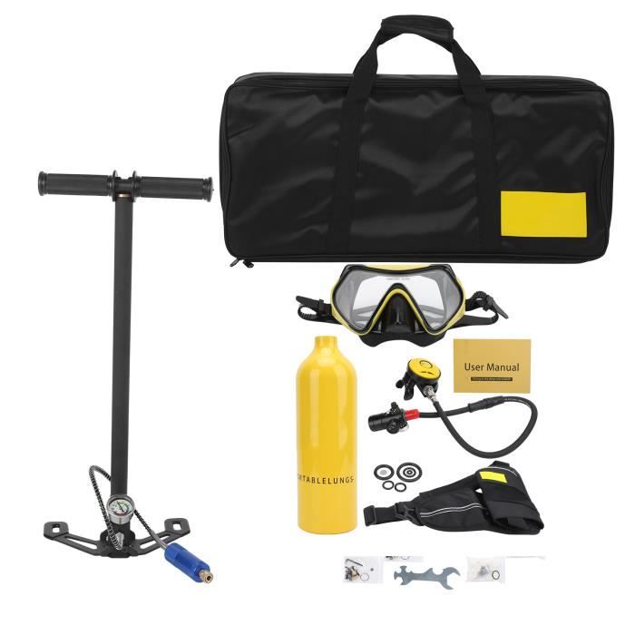 KIMISS Kit de bouteille de plongée DIDEEP 1L équipement de réservoir de plongée sous-marine Mini ...