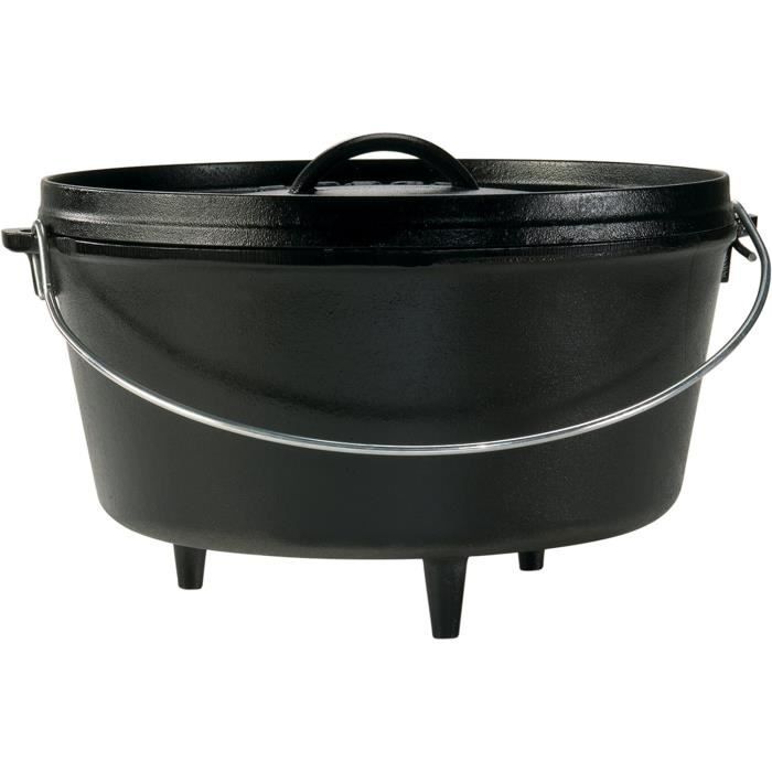 Lodge Mfg, faitout, avec pieds, fonte assaisonnée, 7.6 L - Cdiscount Maison Lodge Mfg, faitout, avec pieds, fonte assaisonnée, 7.6 L - Cdiscount Maison