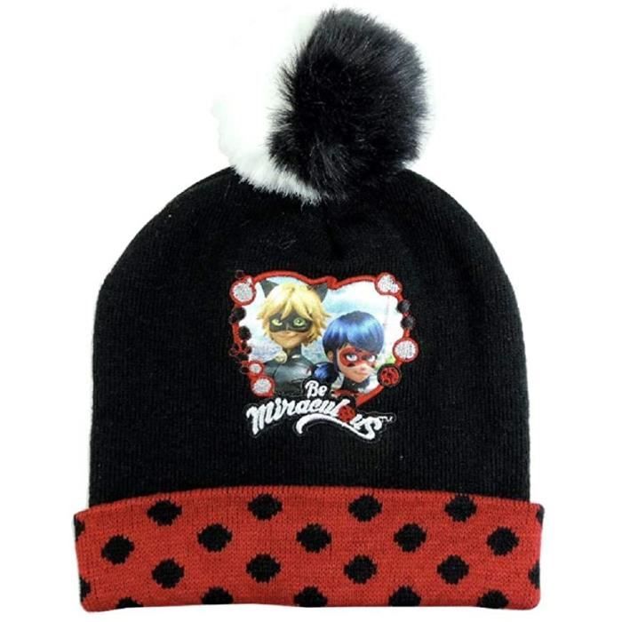 Nouveau bonnet LADYBUG MIRACULOUS noir 2020/2021 Noir - Cdiscount Prêt ...