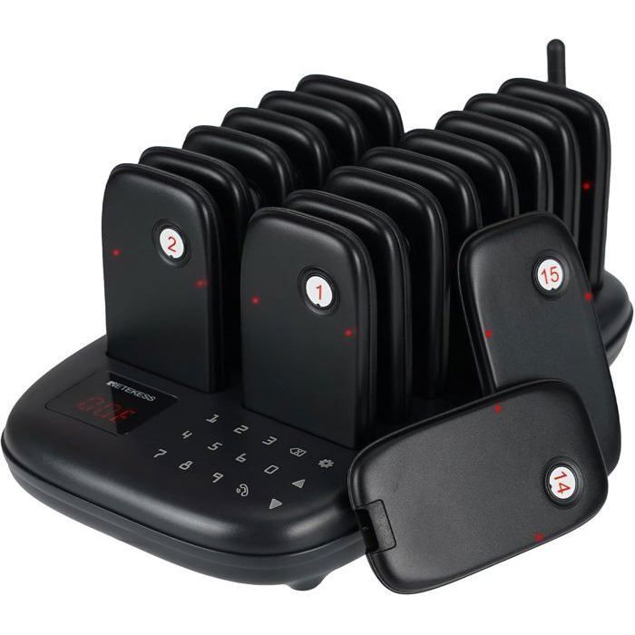 Retekess TD175 Système d’Appel sans Fil - Bipeur Restaurant - Vibration ...
