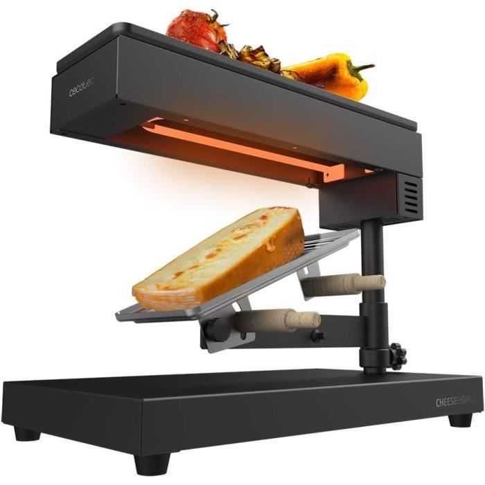 Raclette Traditionnelle Cheese&Grill 6000 Black. Puissance De 600W ...