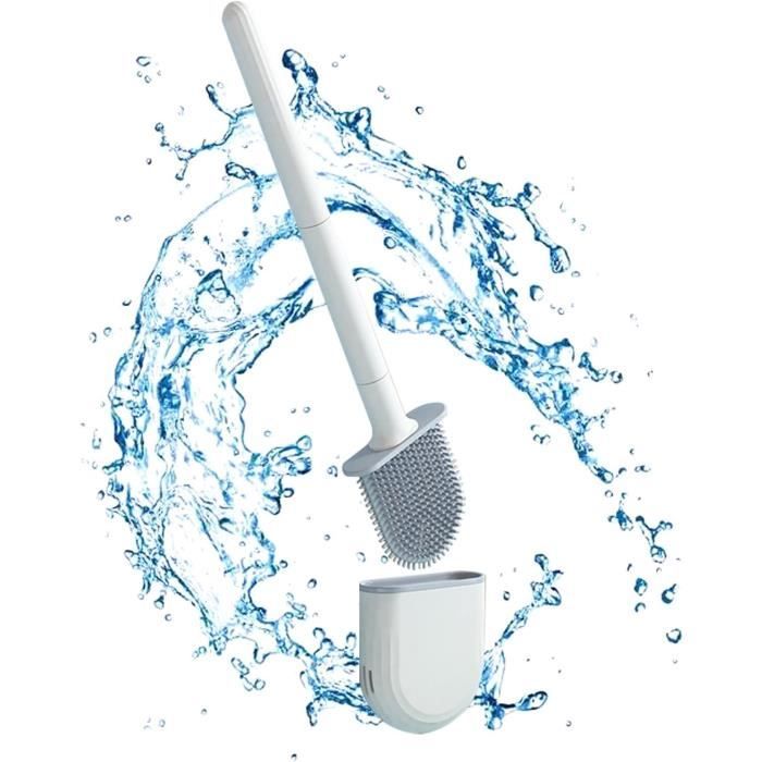 Brosse WC,Brosse Toilettes WC Silicone, Balai Toilette WC et Support ...