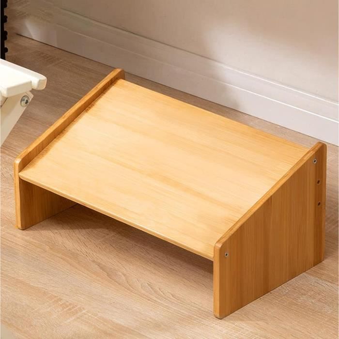 Repose-Pieds Ergonomique Bureau En Bois,Réglage De La Hauteur À 3 ...