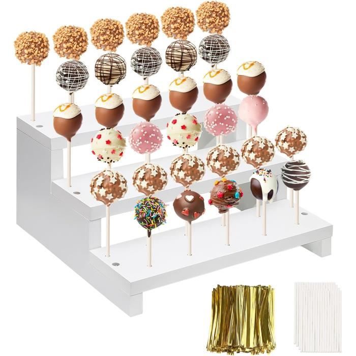 Bois Présentoir À Sucettes, Présentoir À Cakepops, 3 Étages 33Trous ...