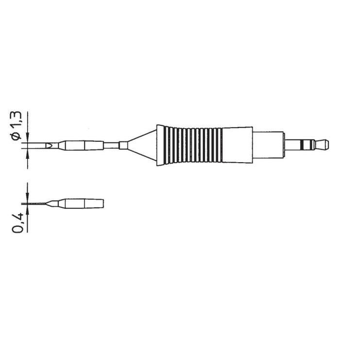 Panne de fer à souder burin - WELLER - RT3 - 1,3mm - Fer - Cdiscount ...