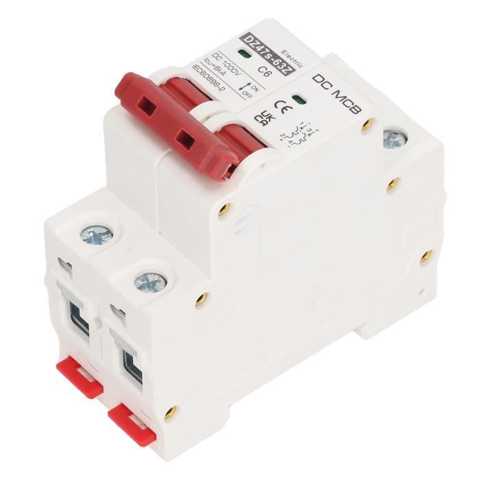 YOSOO Équipement électrique Disjoncteur Miniature DC 2P capacité de rupture 6000A Mini ...