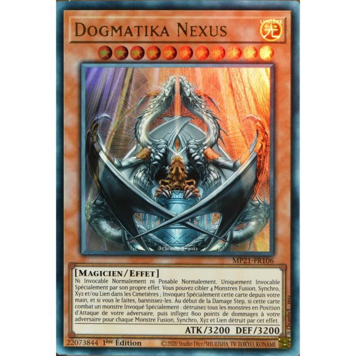 Carte YU-GI-OH MP21-FR106 Dogmatika Nexus Ultra Rare NEUF FR - Cdiscount Jeux - Jouets