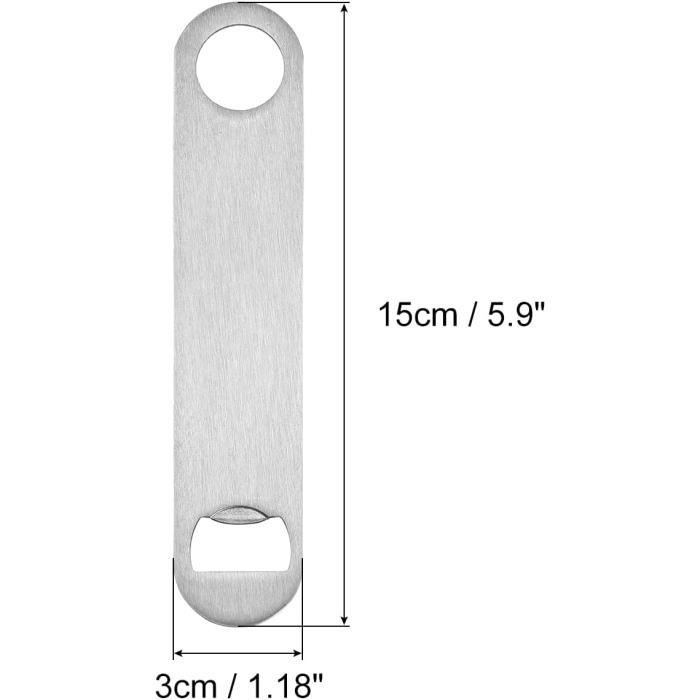 Inox Acier Plat Bouteille Ouvreuses 3Pcs, Bière Bouteille Ouvre Avec ...