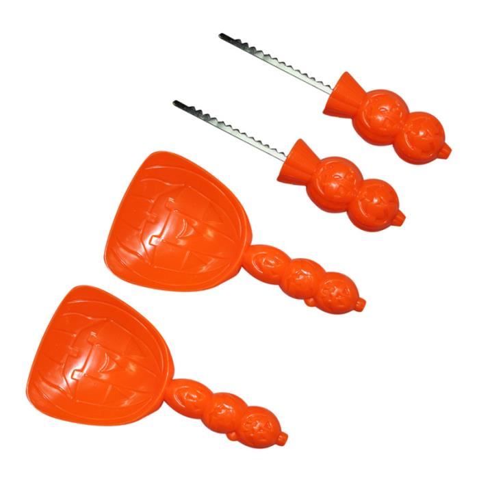 4pcs outils de sculpture de citrouille d'Halloween sculpter facilement ...