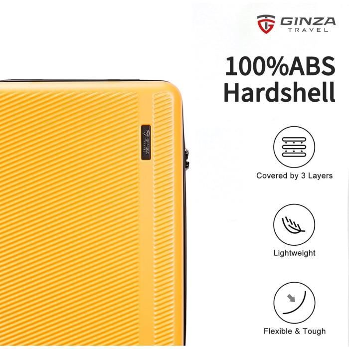 Valise Moyenne Taille Rigide En Abs Bagage 4 Roulettes Pivotantes ...