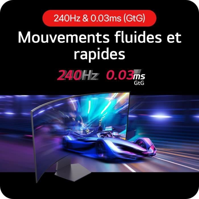 LG UltraGear 27GS93QE – Écran gaming 27" OLED QHD 2560x1440 240Hz 0 ...