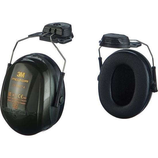 Coquilles antibruit 3M™ PELTOR™ Optime™ II H520P3A-410-GQ - Vert - avec ...