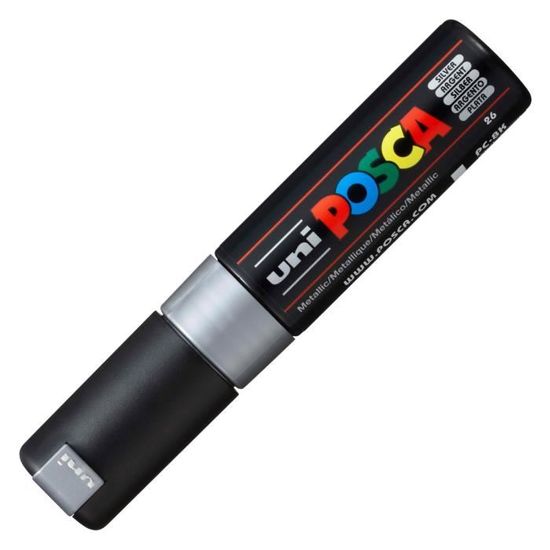 POSCA MARQUEUR ARGENT BISAUTE LARGE 8MM[105] - Cdiscount Beaux-Arts et ...