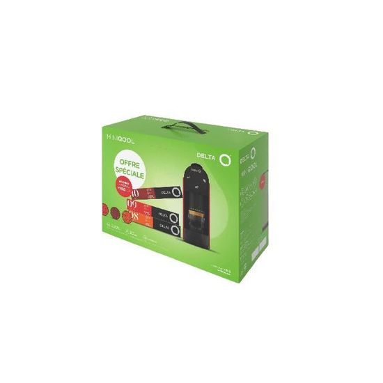 Delta Q Machine MiniQool Rouge + 100 Capsules de café - Cdiscount Au ...