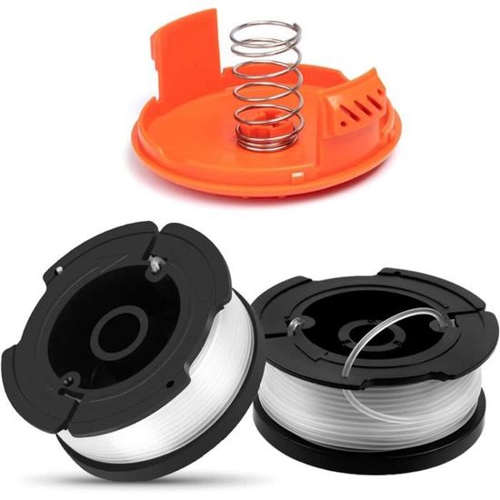 A6481 A6485 Bobines De Fil Pour Coupe Bordures Black + Decker, Longueur 9 M, Diamètre Du Fil 1 ...