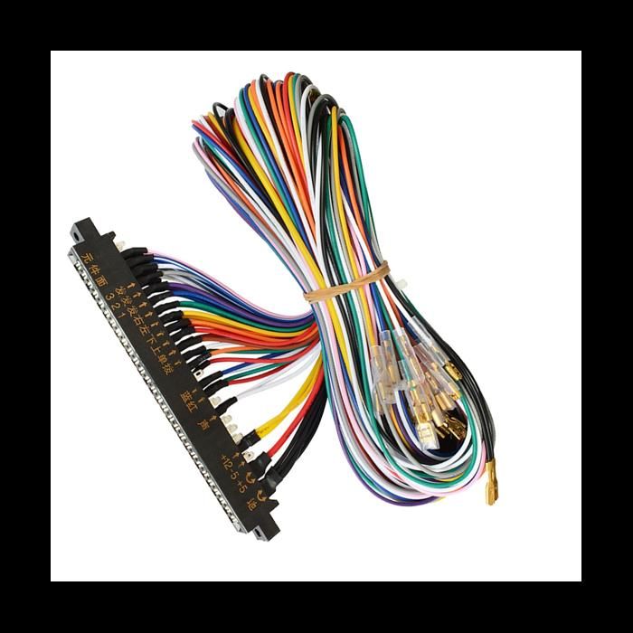 Jamma 28 Pin Arcade Cable Harness Joystick Button Connector pour Video ...