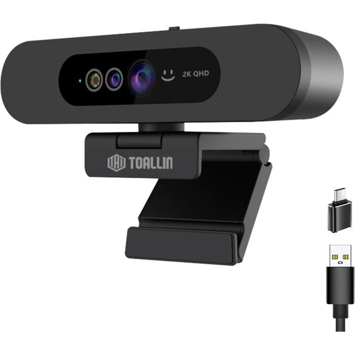 Webcam 2K Qhd Pour Windows Hello Face Login, Caméra De Reconnaissance ...