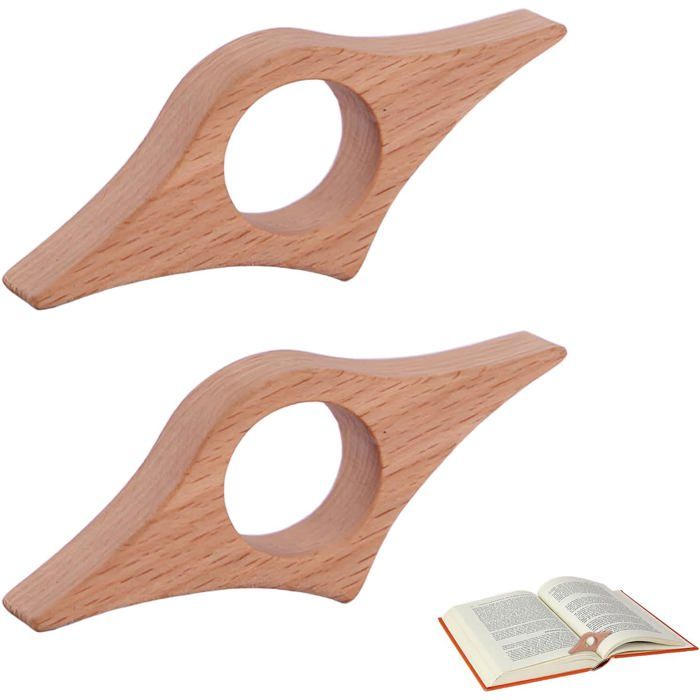 2 Porte Livre De 25mm En Bois De Pouce - Bague De Lecture, Marque Page ...