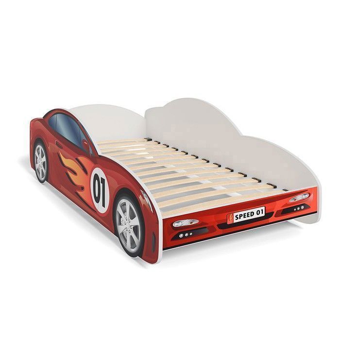 Lit enfant auto pour un garçon SPEED 160x80 cm avec sommier - Cdiscount ...