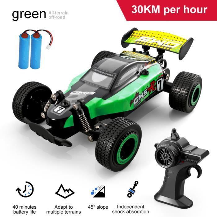 Vert 2B-Voiture de course télécommandée, 30km par heure, 2.4GHz, 2WD ...