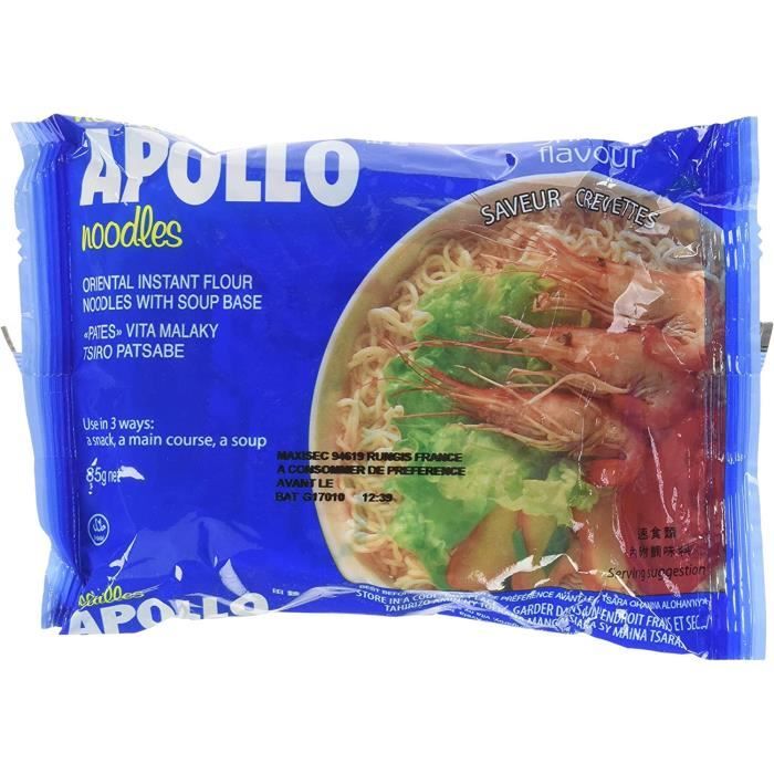 LOT DE 4 - APOLLO - Nouilles saveur Crevettes - sachet de 85 g ...