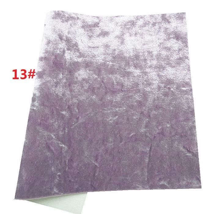 Tissu velours écrasé avec support en feutre,feuilles de cuir ...