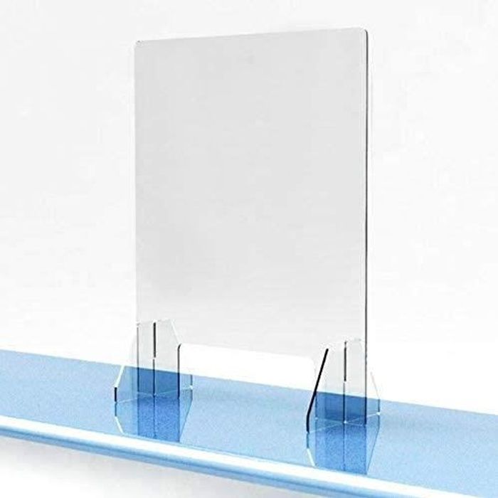 VITRE ECRAN Protection PLEXIGLASS Transparent 35X45CM COMPTOIR Accueil ...