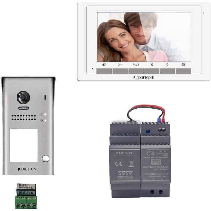 By Digi7 Kit Portier Vidéo Moniteur Couleur 7 Argent - Cdiscount Bricolage
