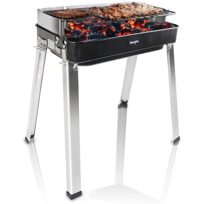BARBECUE HengBO Barbecue à Charbon BBQ Grille Portable Rôtissoire ...