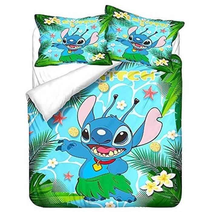 Lilo Stitch Parure de lit Lilo Stitch avec housse de couette et 2 taies ...