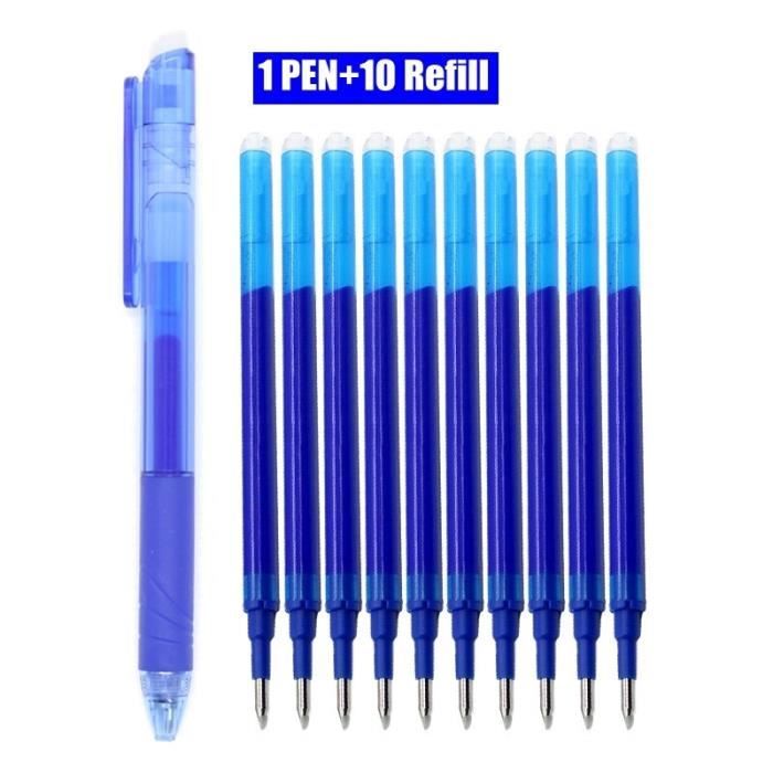 Stylo,Ensemble de Stylos à Bille Effaçable avec de l'Encre Bleue-Noire ...