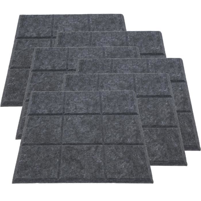 Fydun Panneau absorbant acoustique 6pcs Feutre d'Absorption Acoustique ...