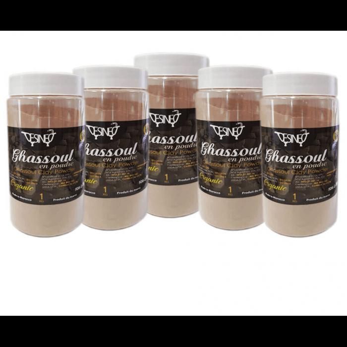 Lot de 5kg de ghassoul argile blanc traditionnel naturel BIO ...