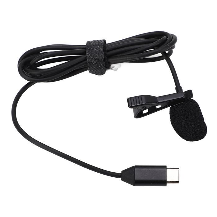 Microphone cravate - EJ.LIFE - Lavalier Type C - Omnidirectionnel ...