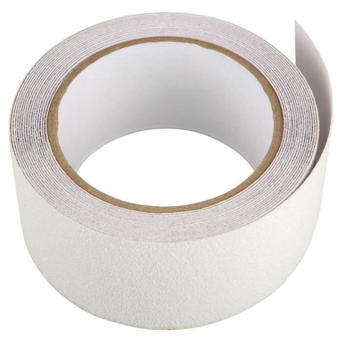 Ruban Antidérapant PVC Adhésif Sécurité Sol - FDIT - Blanc - 5cm x 5m ...
