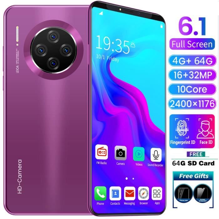 Violet- Version Globale 3G Smartphone 4GB RAM +64 GB ROM+64GB SD Carte ...