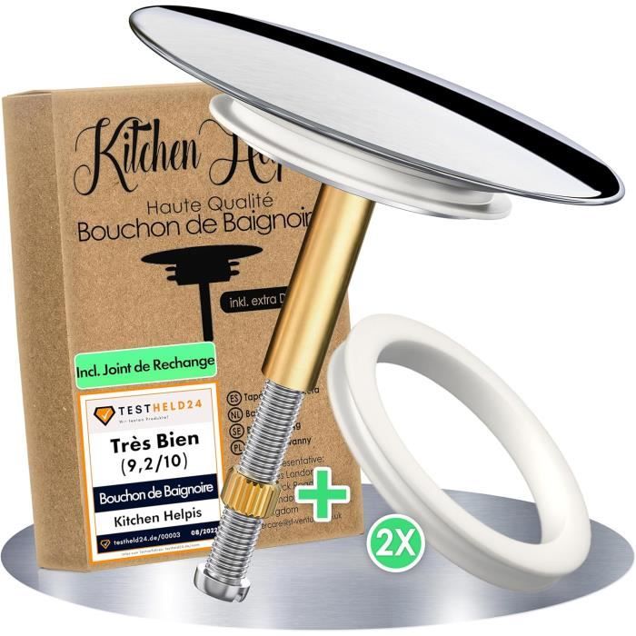 Bouchon De Baignoire Élégant Universel,Diamètre 72 Mm,Inoxydable,Pour ...