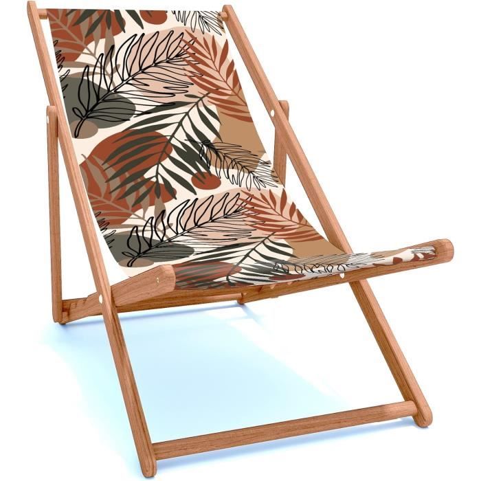 Holtaz Transat eois de hêtre Full Print Extérieur Jardin et Balcon ...