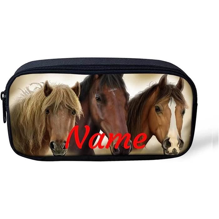 Trousse À Crayons Pour Enfants Souple Et Durable Motif Cheval[P799] Cheval avec Nom - Cdiscount ...