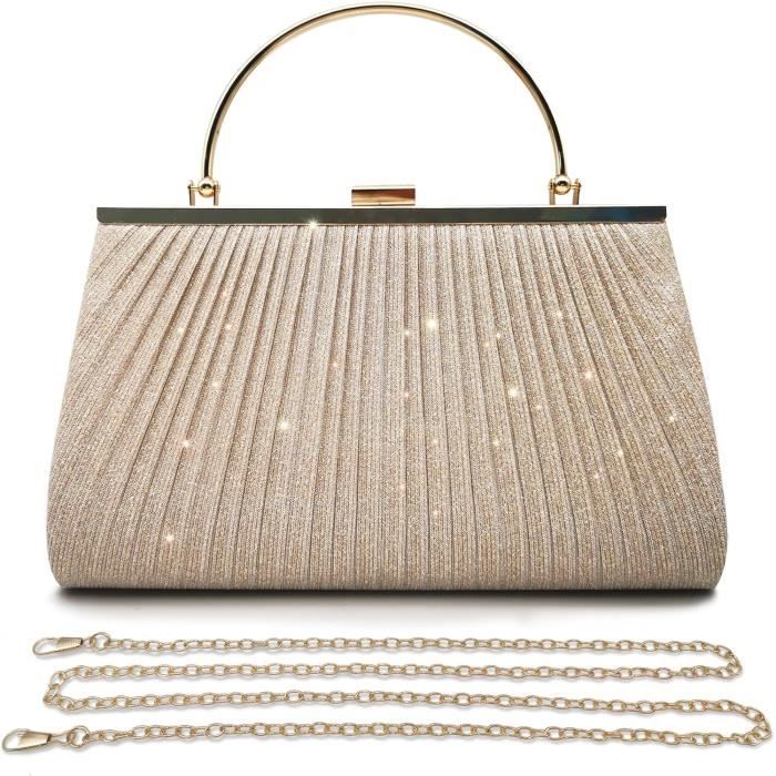 Pochettes Et Clutches Femme Pochette Ceremonie Mariage Paillettes Sac ...