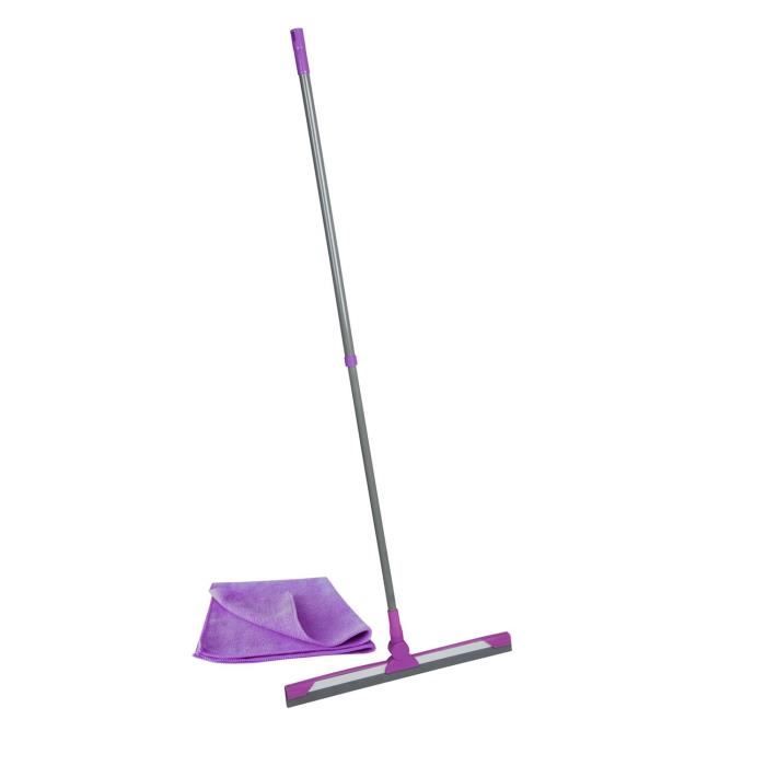 Balai raclette Microfibre - Manche extensible 64-120 cm - Violet ...