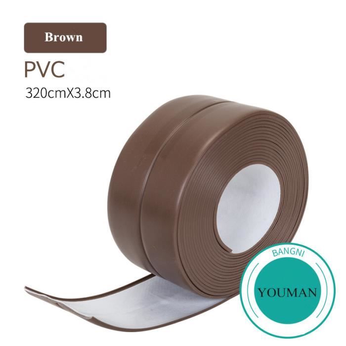 STICKERS 3 8x320cm Brown Bande Autocollante De Scellage En PVC Blanc STICKERS 3 8x320cm Brown Bande Autocollante De Scellage En PVC Blanc