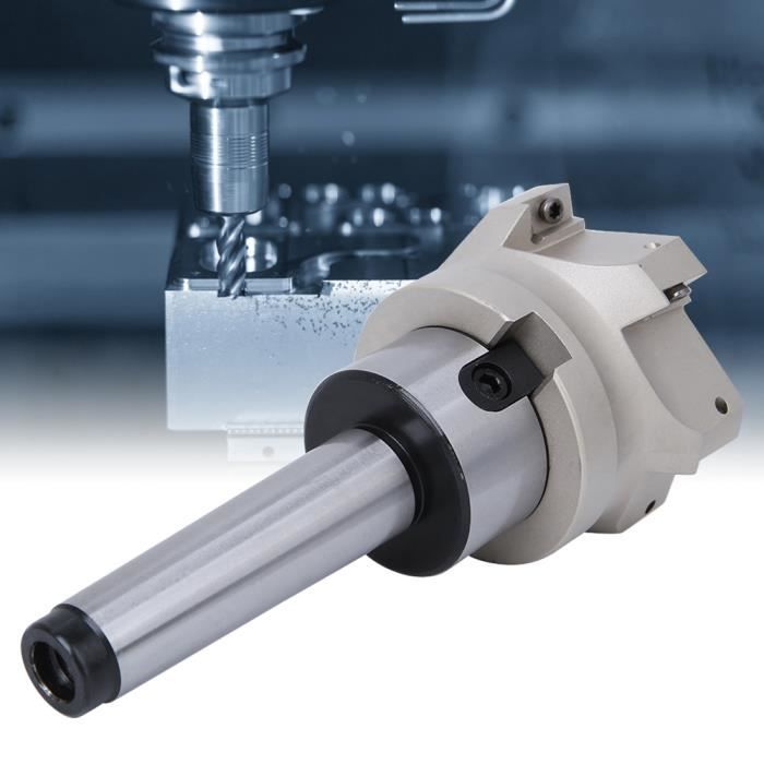 Zerone Support de fraisage CNC Porte-Mandrin à Pinces MTB3-FMB27 + 80 Fraises + 1604APMT Inserts ...