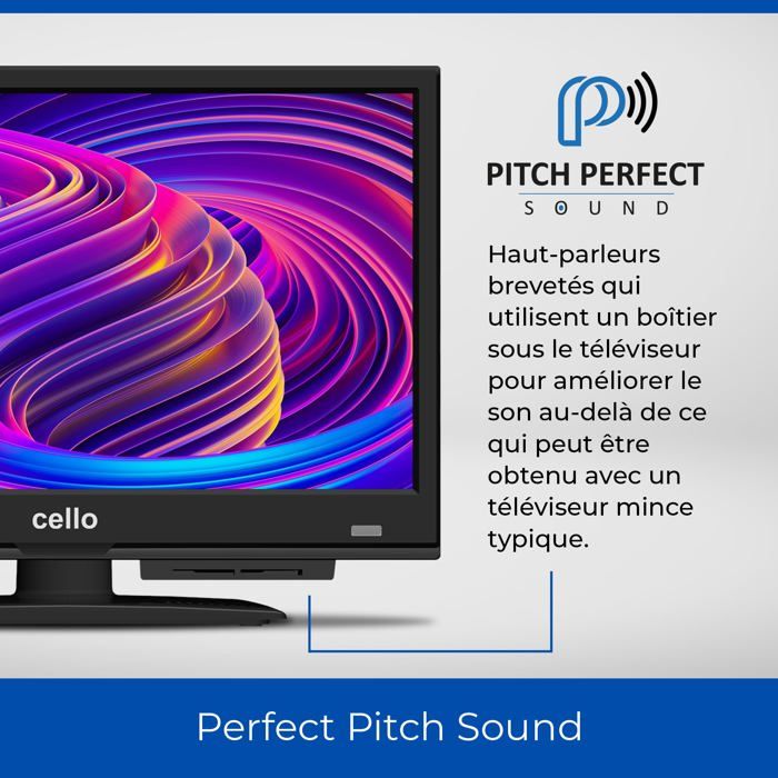 Téléviseur LED - Cello - C1624WS-12V - Full HD 1080p - Smart TV - Ultra ...