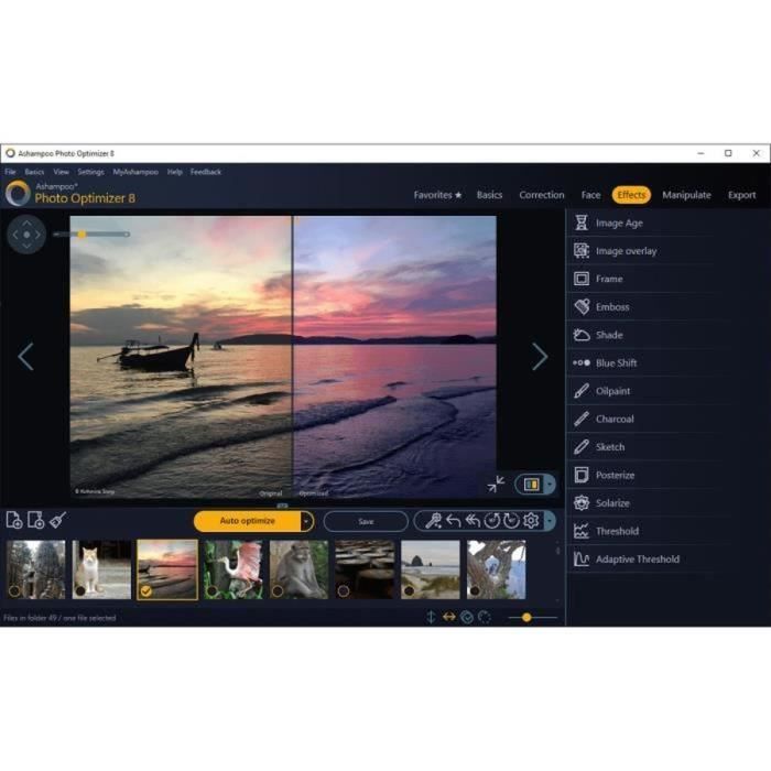 Logiciel de retouche photo - Ashampoo - Photo Optimizer 9 - Licence ...