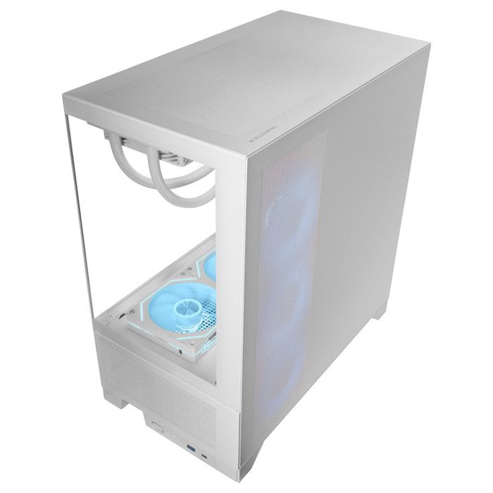 Boîtier Gaming Mars Gaming MC-LCDX ATX, Écran IPS 9,16", Verre Trempé ...