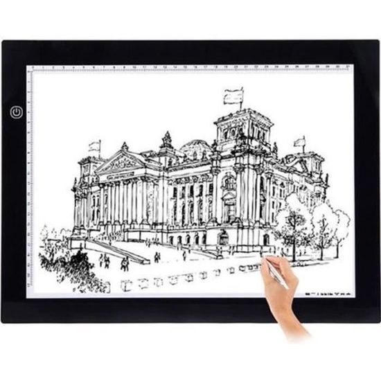 Ultra Mince LED A4 Planche à Dessin USB Tablette Lumineuse Copier ... Ultra Mince LED A4 Planche à Dessin USB Tablette Lumineuse Copier ...