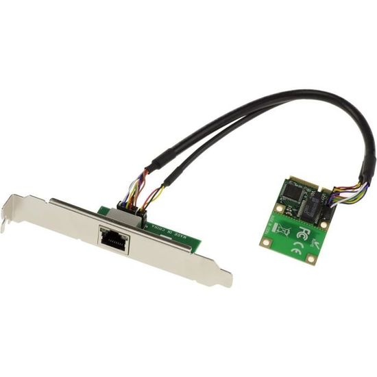 Carte Contrôleur Mini Pci Express Réseau 1 Port Lan Gigabit Ethernet Avec Chipset Intel 82574 ...