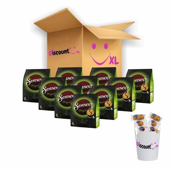 Café Senseo Brazil 320 dosettes + Bahlsen biscuits 15 x 6.5 gr ...