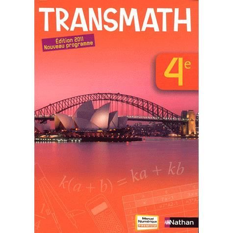 Transmath 4e - Cdiscount Librairie